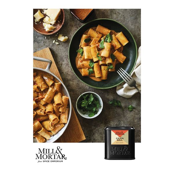 Cajun Soul recipe card – Mill & Mortar EU